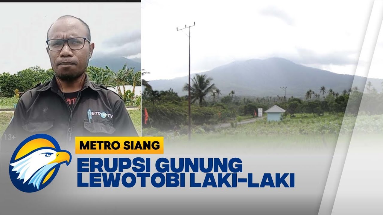 Erupsi Gunung Lewotobi Laki-Laki - YouTube