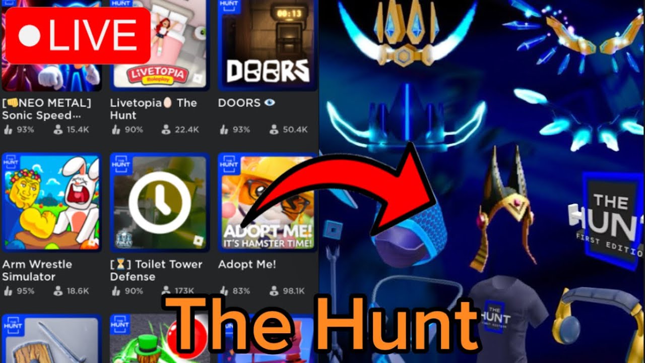 Getting ALL The Hunt items in Roblox! - YouTube