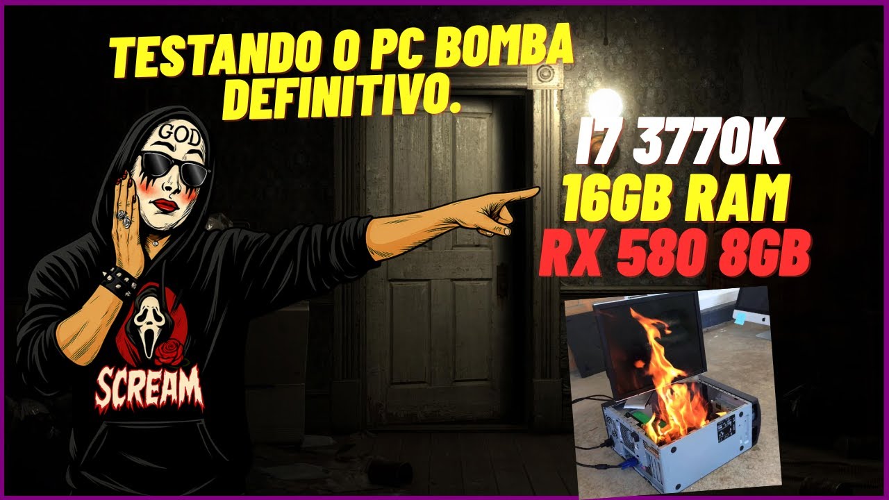 Live Testando O PC BOMBA DEFINITIVO - RX 580 - i7 3770K - 16GB RAM DDR3 ...