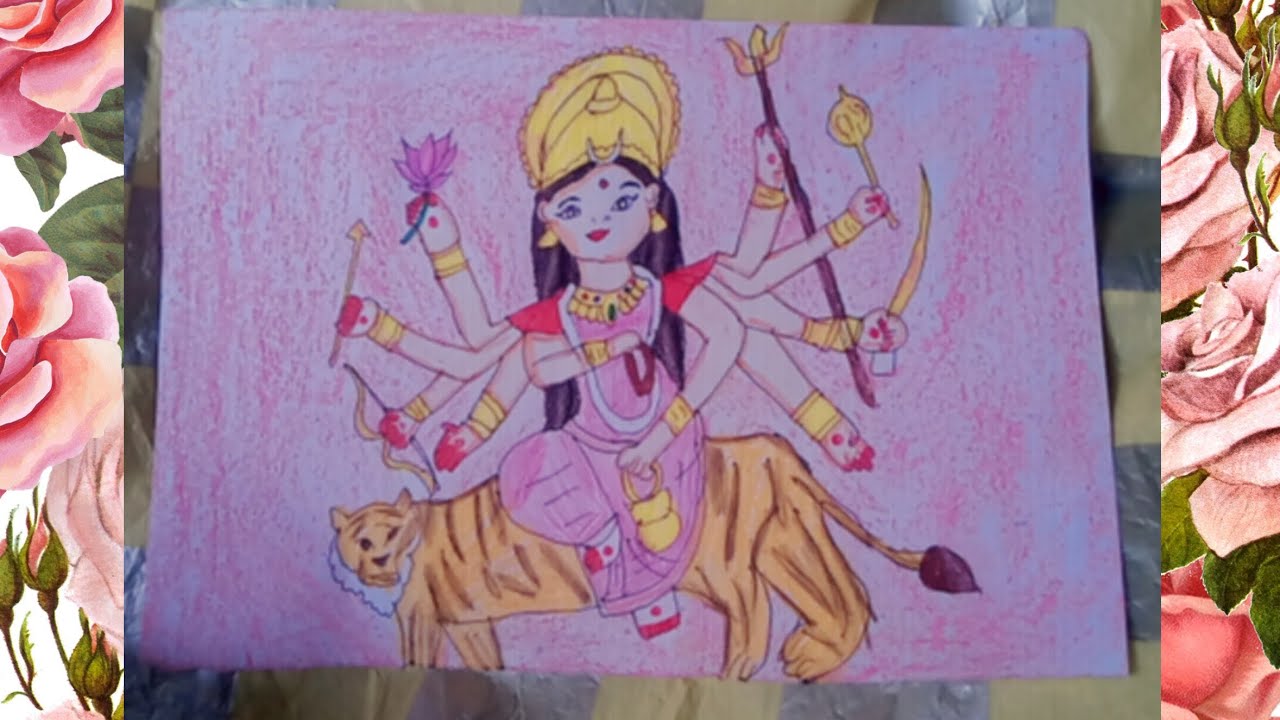 Navratri third special | How to make goddess chandraghanta | Draw ...