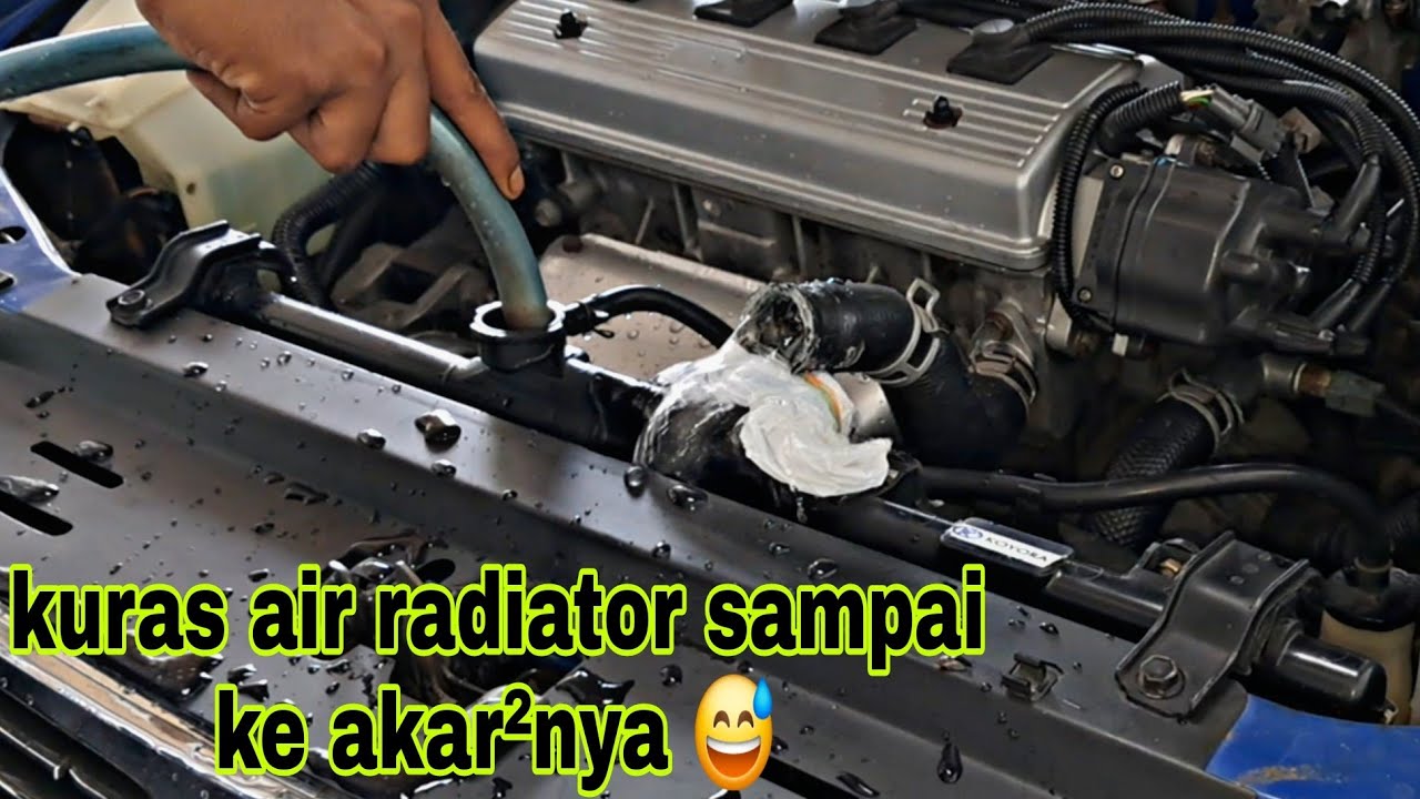 hijrah dari air jeding ke coolant || flushing air radiator || kuras radiator - YouTube