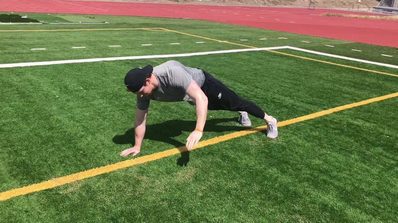 Push-Up Bridge Rotation with Leg Lift - YouTube