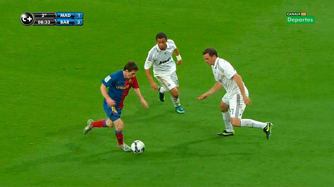False 9 Messi vs Real Madrid (Away) 2008-09 English Commentary HD 1080i ...