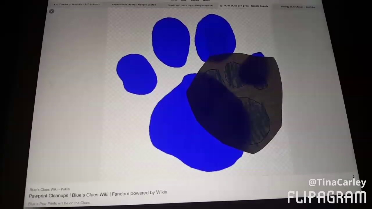 Blues clues pawprint tail scissors - YouTube