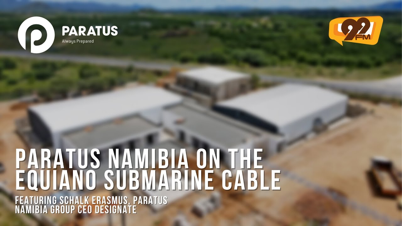 Paratus Namibia on the Equiano Submarine Cable - YouTube