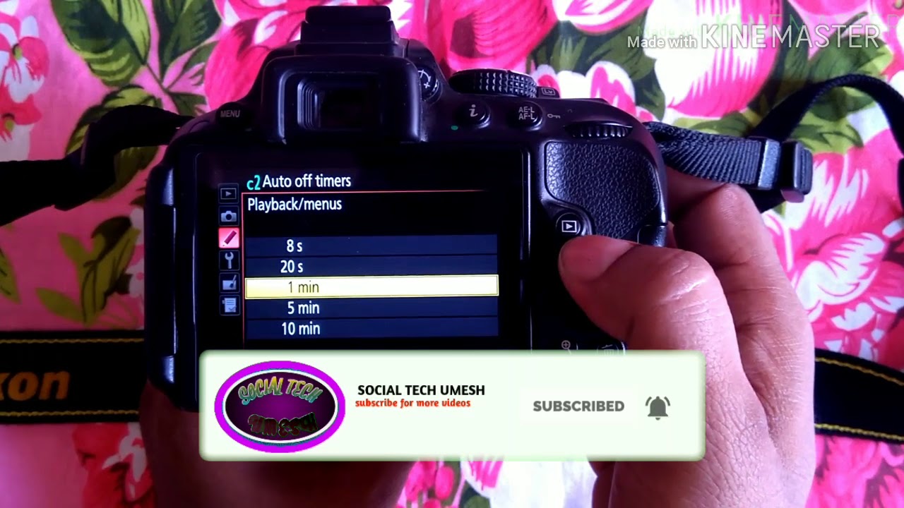 Self Timer Auto Off Setting Of Nikon D5300 - YouTube