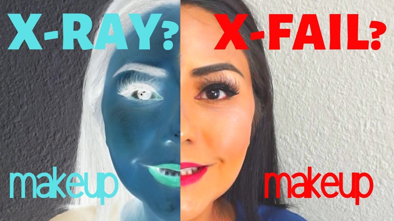 X-RAY☠️ MAKEUP 💄Challenge o X-FAIL makeup? | Thelma Corajes - YouTube