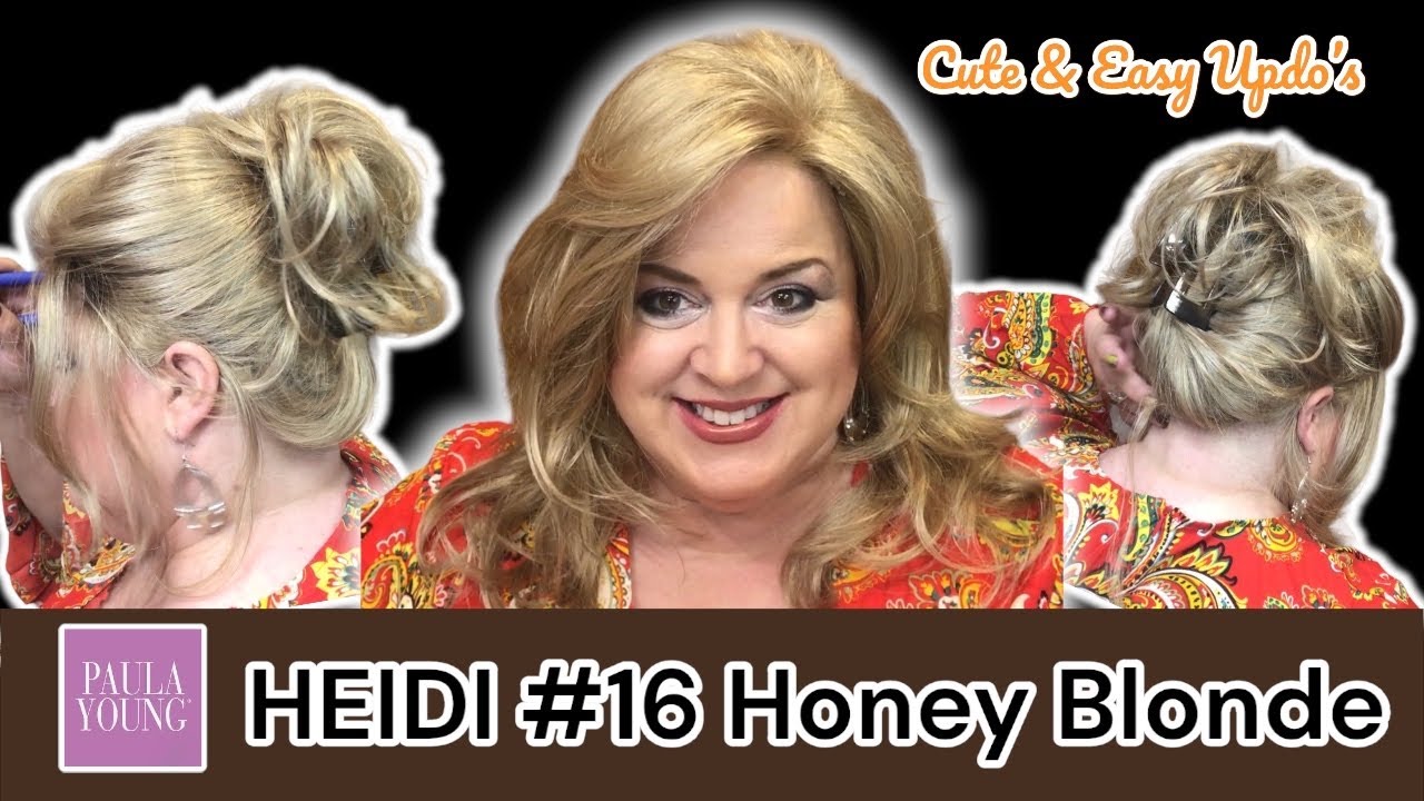 HEIDI from Paula Young HIDE Wefts with Root Spray 🌟 EASY WIG UPDO’S (In ...