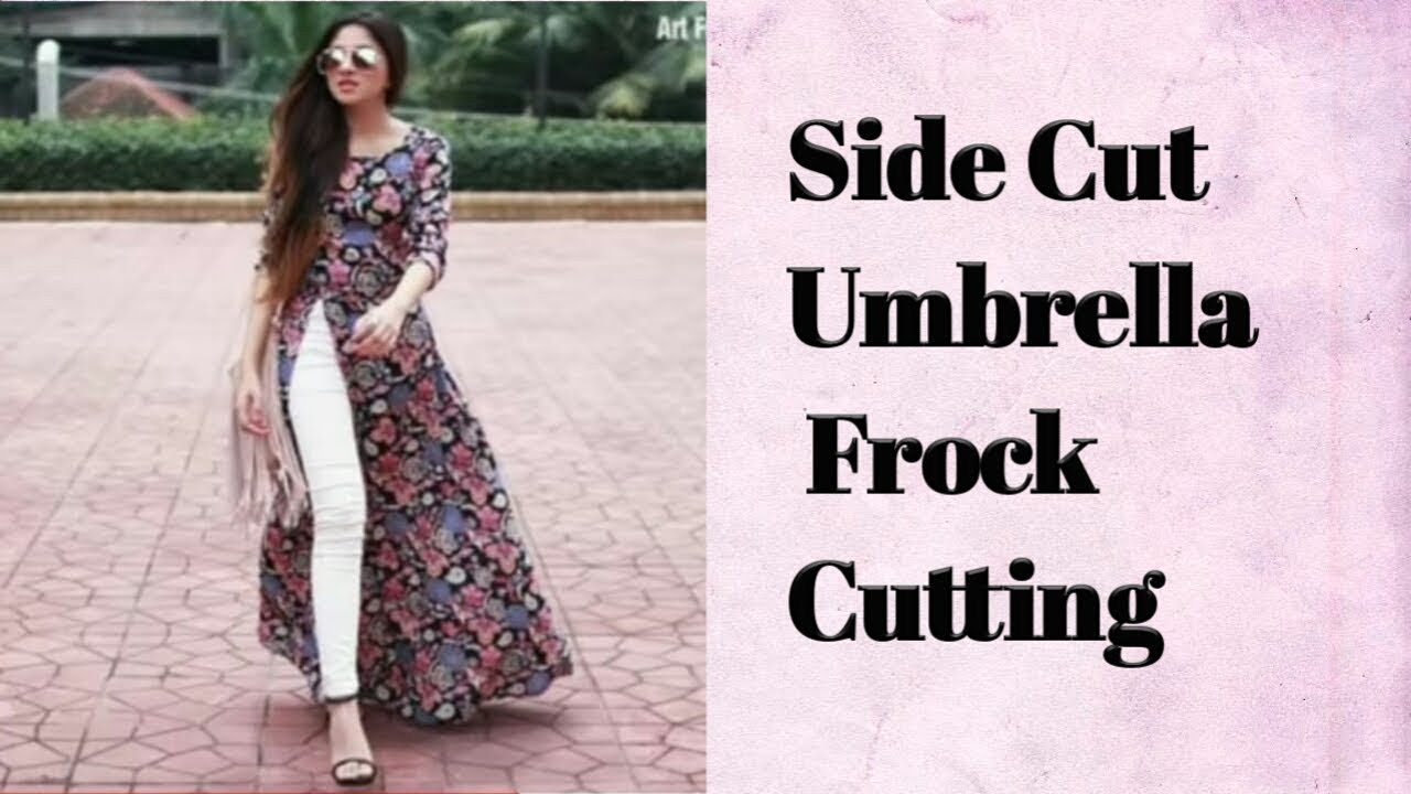 Side cut frock cutting and stitching 🥰 beautiful dress design for women ...