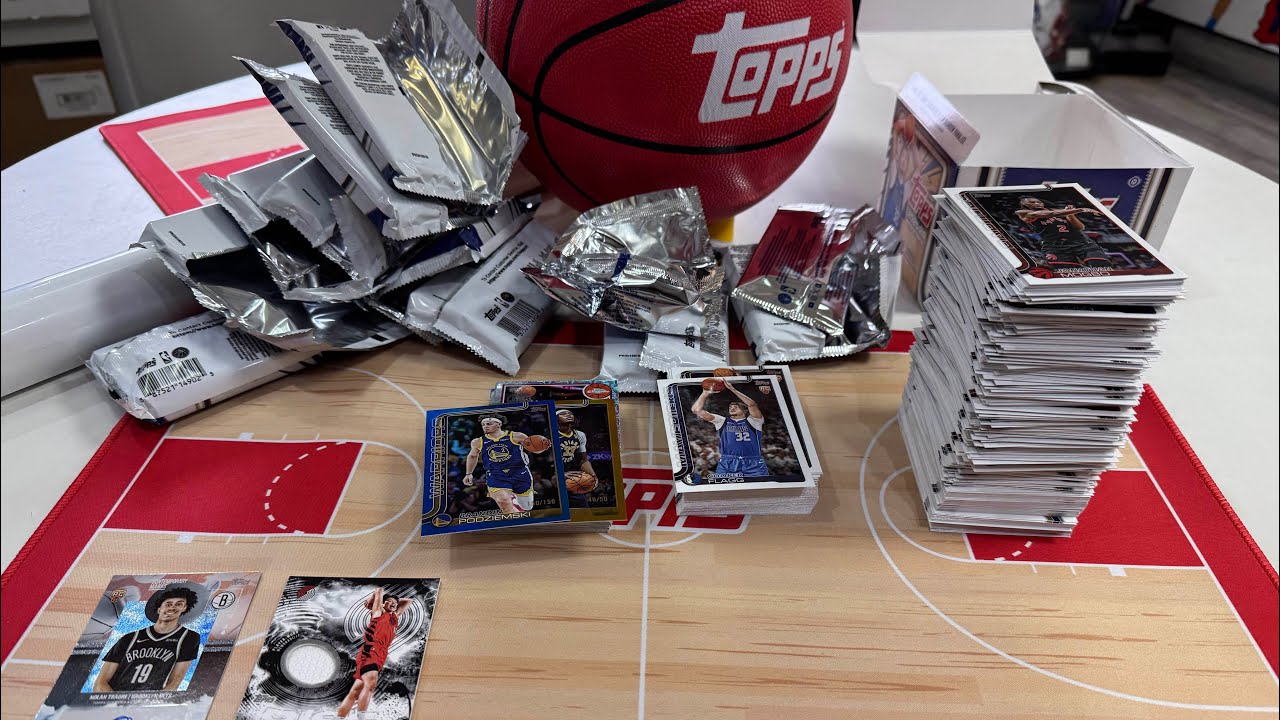 Ripped 1 jumbo and 3 hobby boxes of 2025 Topps NBA - YouTube