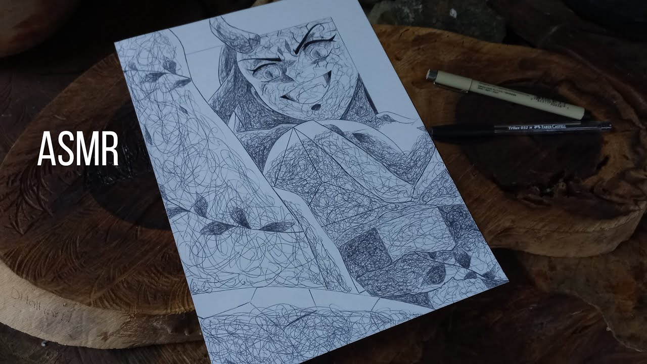 |ASMR| Drawing Nezuko (Demon Slayer) - YouTube