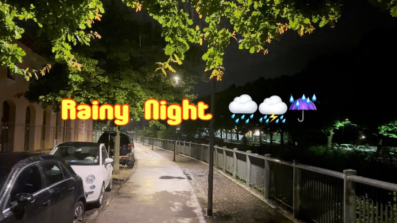 Rainy Night | Beautiful Rainy Weather 🌧️ | Europe Weather | - YouTube