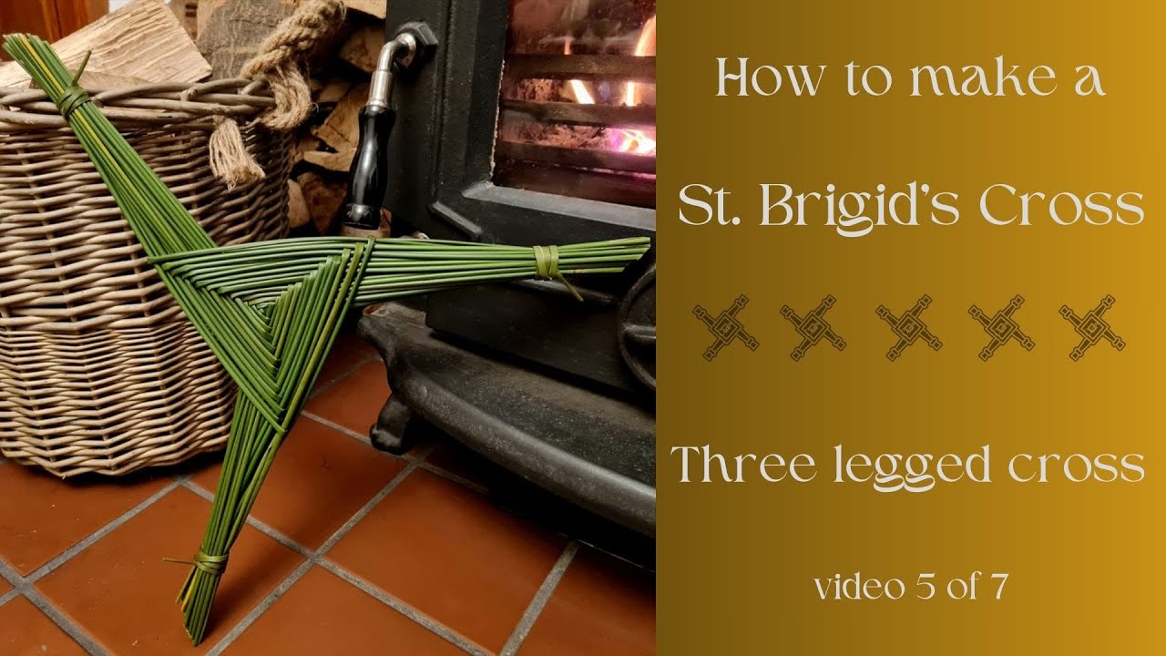 How to make a St. Brigid’s Cross | Three-armed cross | Craft Tutorial ...