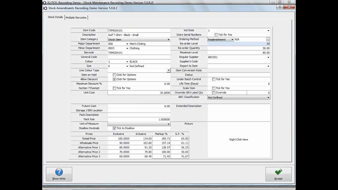 Stock Reports Order Report 1 Stock Order Report - YouTube