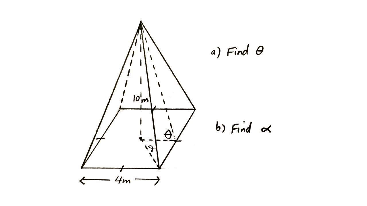 SOH CAH TOA Practice - Angles in a Pyramid - YouTube