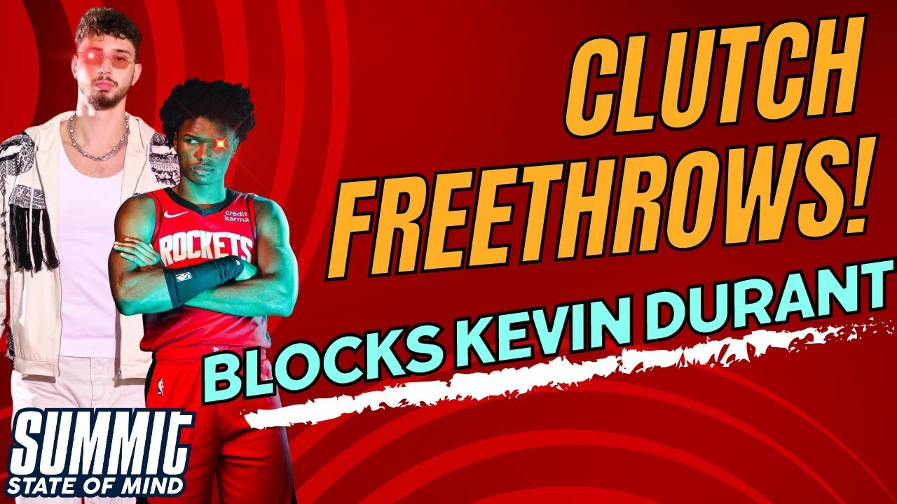 Alperen Sengun Hits CLUTCH FT's, Amen Thompson Blocks Durant! Rockets ...