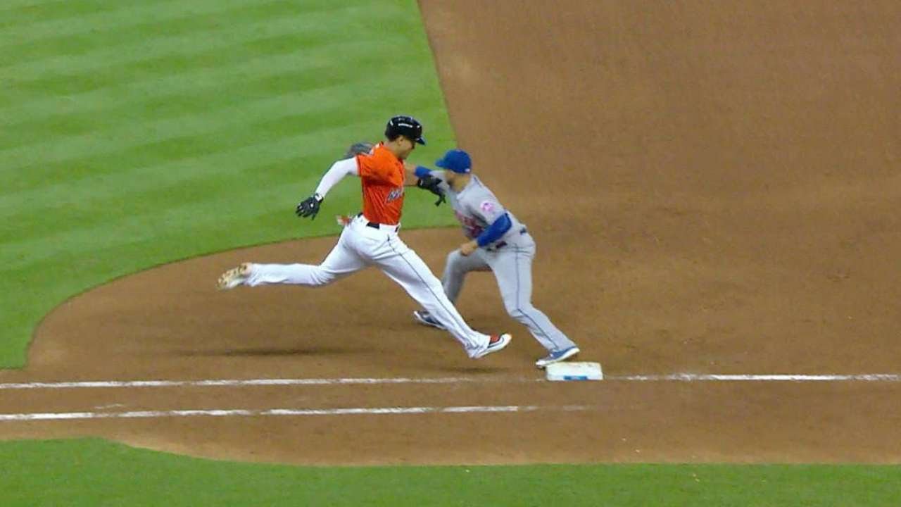 NYM@MIA: Matz works out of a jam in the 5th - YouTube
