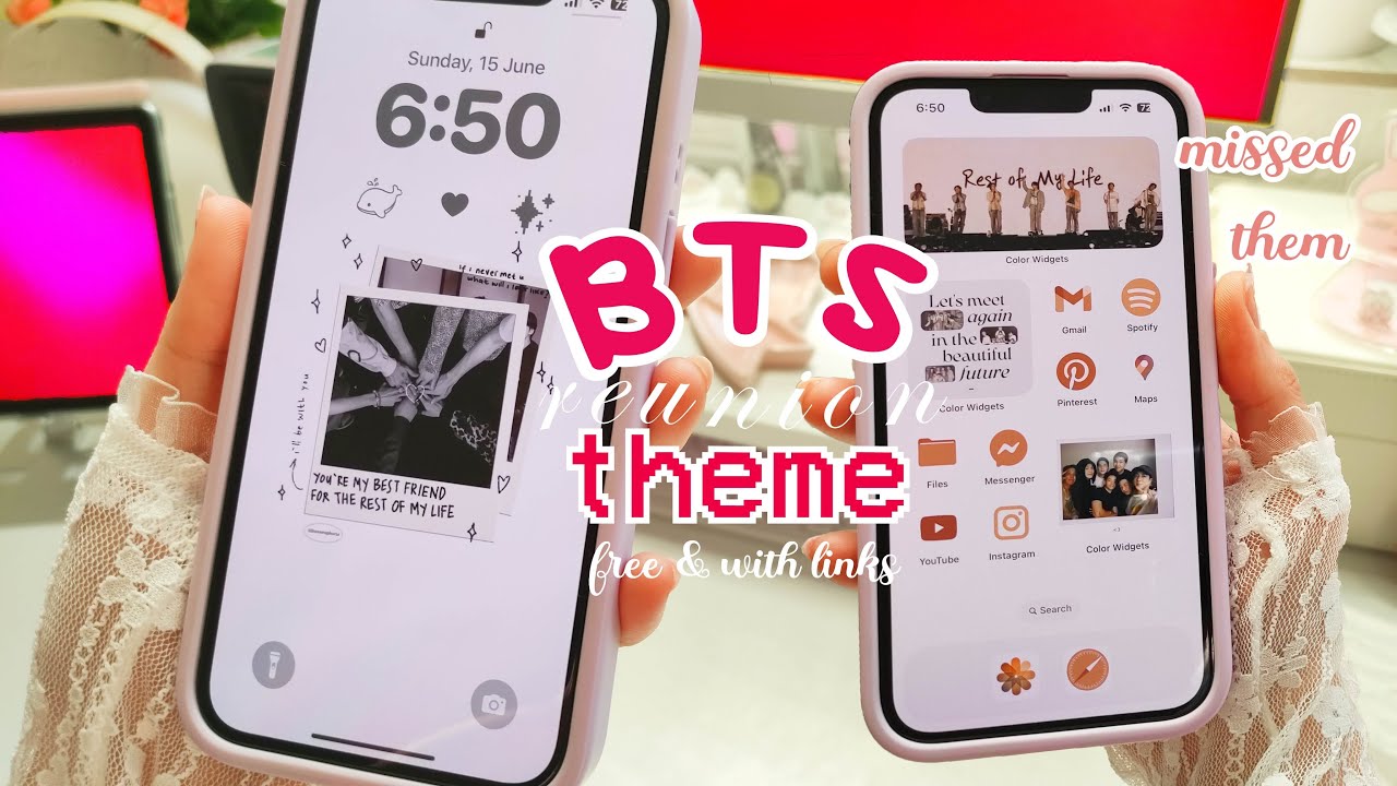 CUSTOMIZE YOUR PHONE with a BTS REUNION THEME🌷 MISSED THEM (∩˃o˂∩)♡ it ...