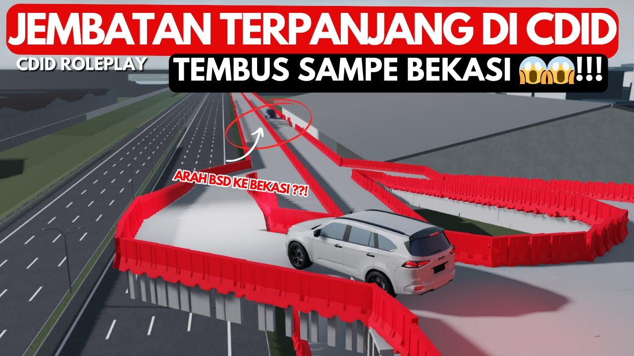 JEMBATAN PALING PANJANG DI CDID DARI BSD TEMBUS BEKASI 😱 !! CDID ...
