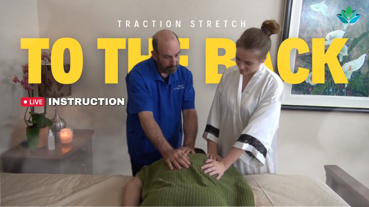 Traction stretch to the back | David Allan Wellness Academy. - YouTube
