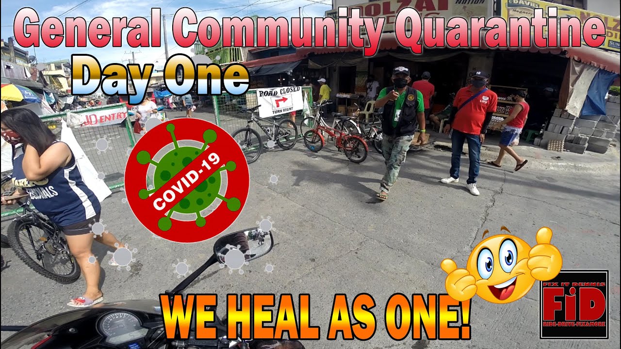 Covid19 pandemic GCQ General Community Quarantine day one ride - YouTube