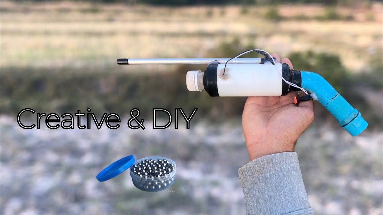 New Creative DIY Making a Alcohol can Mini Unique slingshot pvc - YouTube