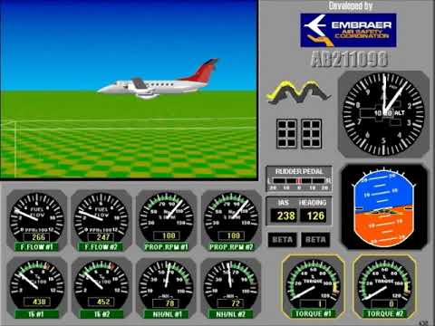 1998 Embraer EMB-120RT Capital Táxi Aéreo PT-WKH FDR Animation (21 October 1998)