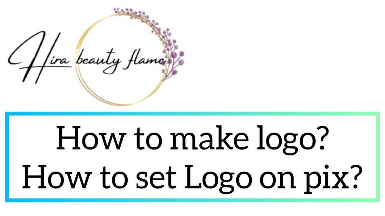 How to make logo?/How to set logo?/#oriflame#pakistan - YouTube
