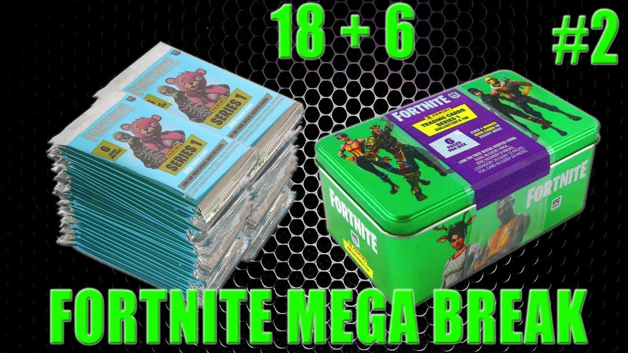 Panini FORTNITE TRADING CARDS SERIE 1 | 18 + 6 PACKS & COLLECORS TIN ...