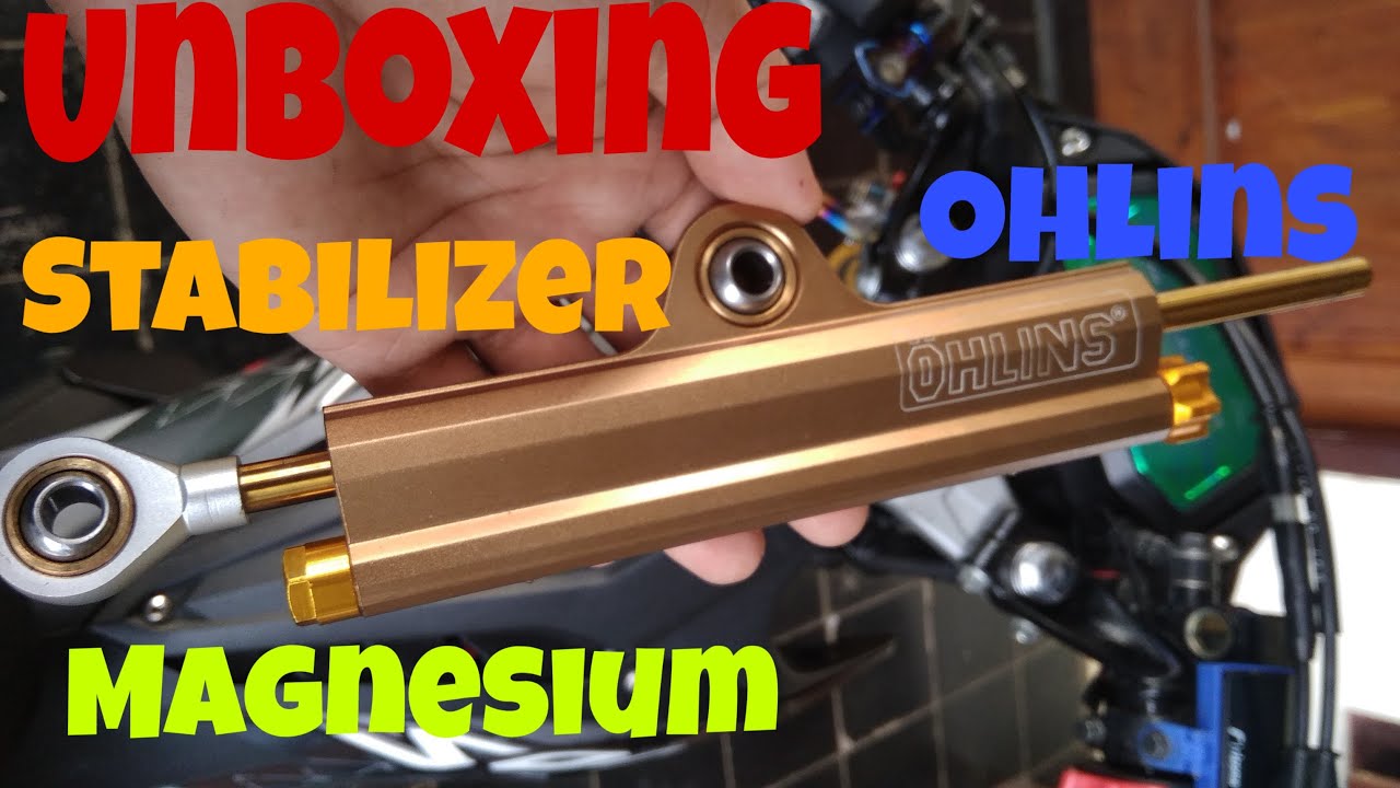 Unboxing stabilizer ohlins magnesium - YouTube