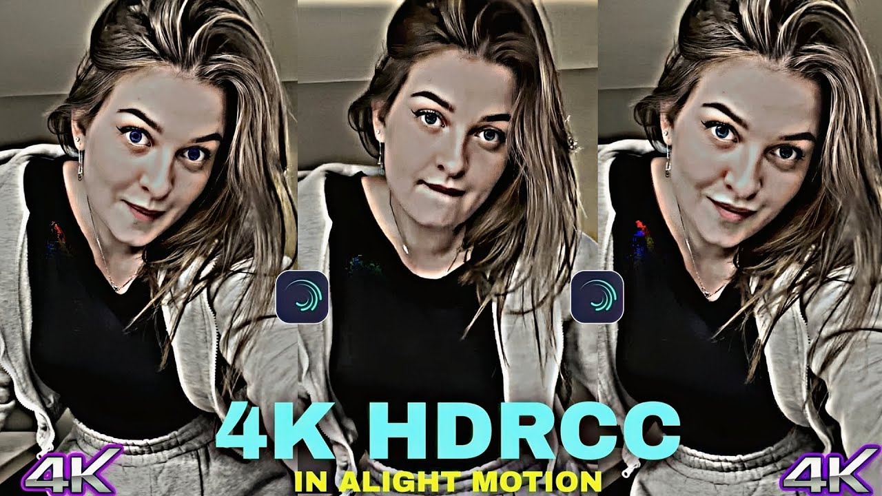 Alight Motion 4k HDRCC Effect 😲😍|| Normal Video Convert into 4k Edit ...