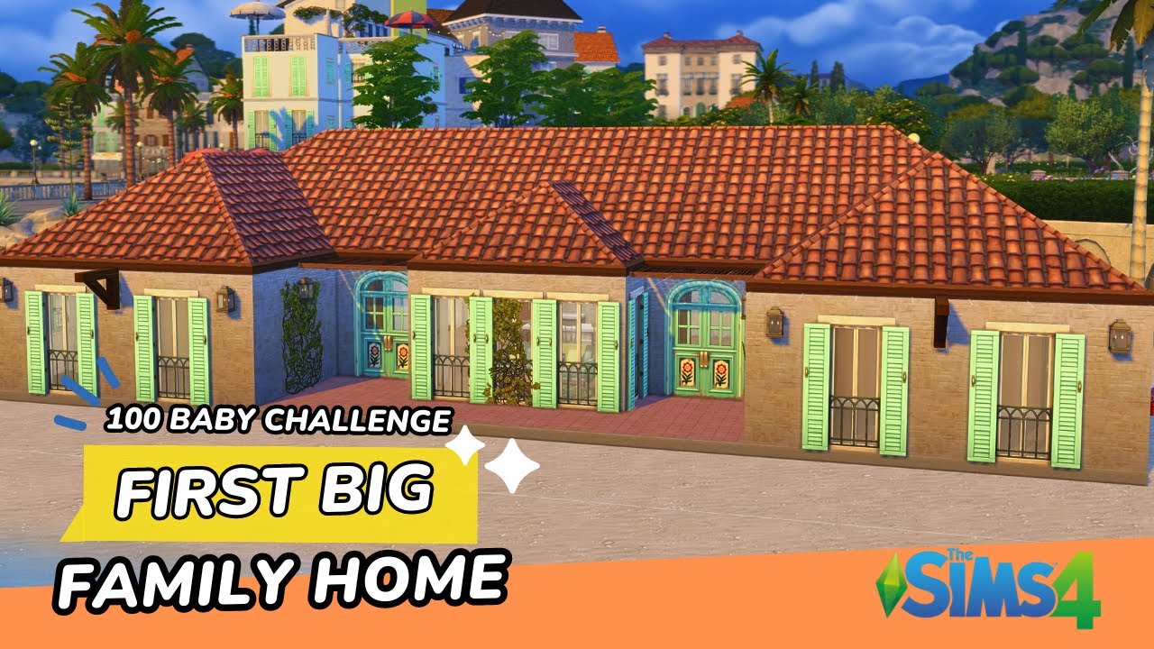 A Proper 100 Baby Challenge House l Speed Build (no cc) - YouTube