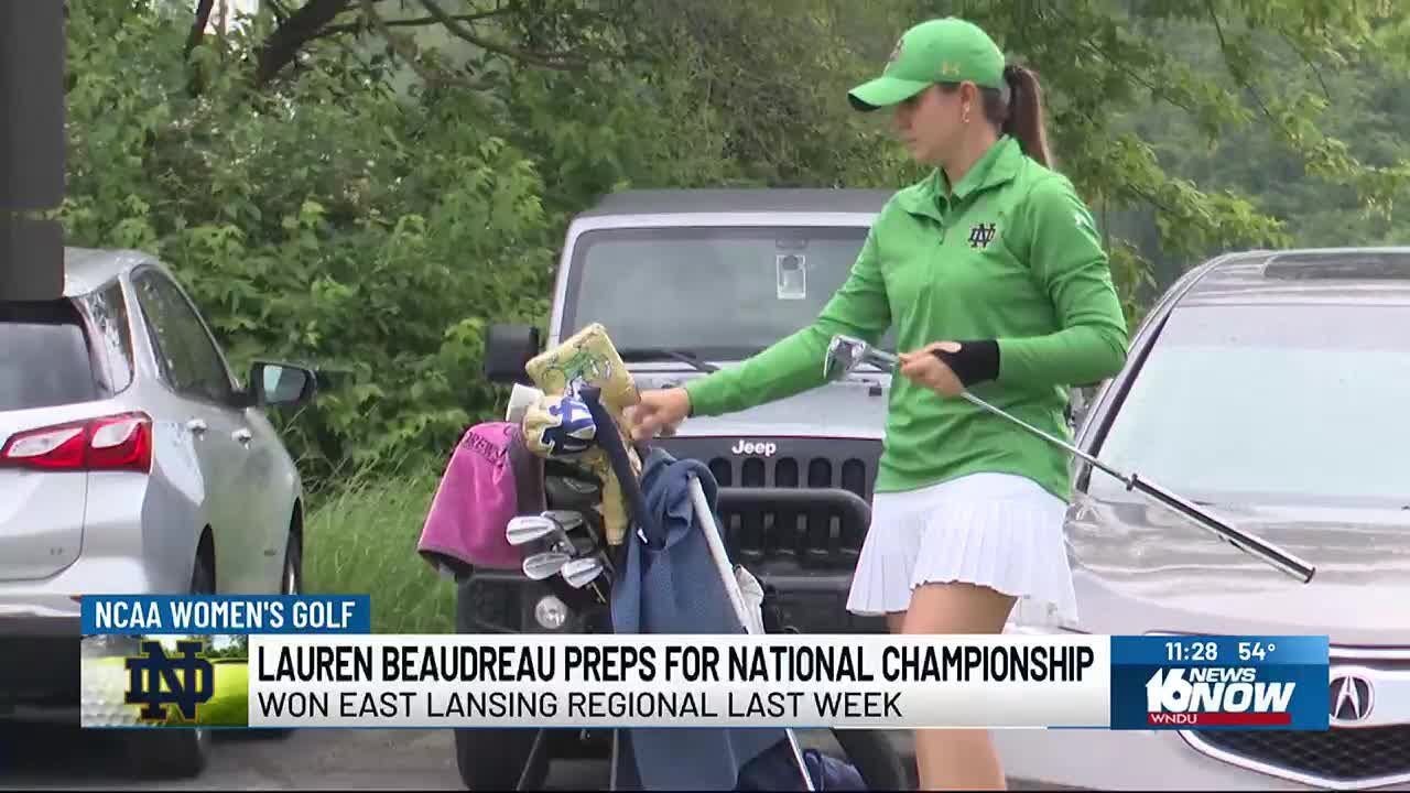Notre Dame’s Lauren Beaudreau preps for national championship - YouTube