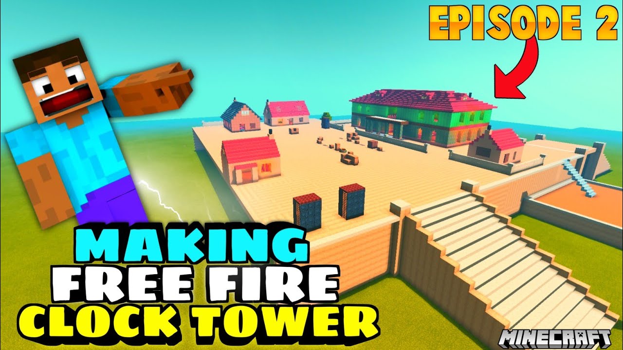 how to make free fire clock tower in minecraft - free fire clock tower ...