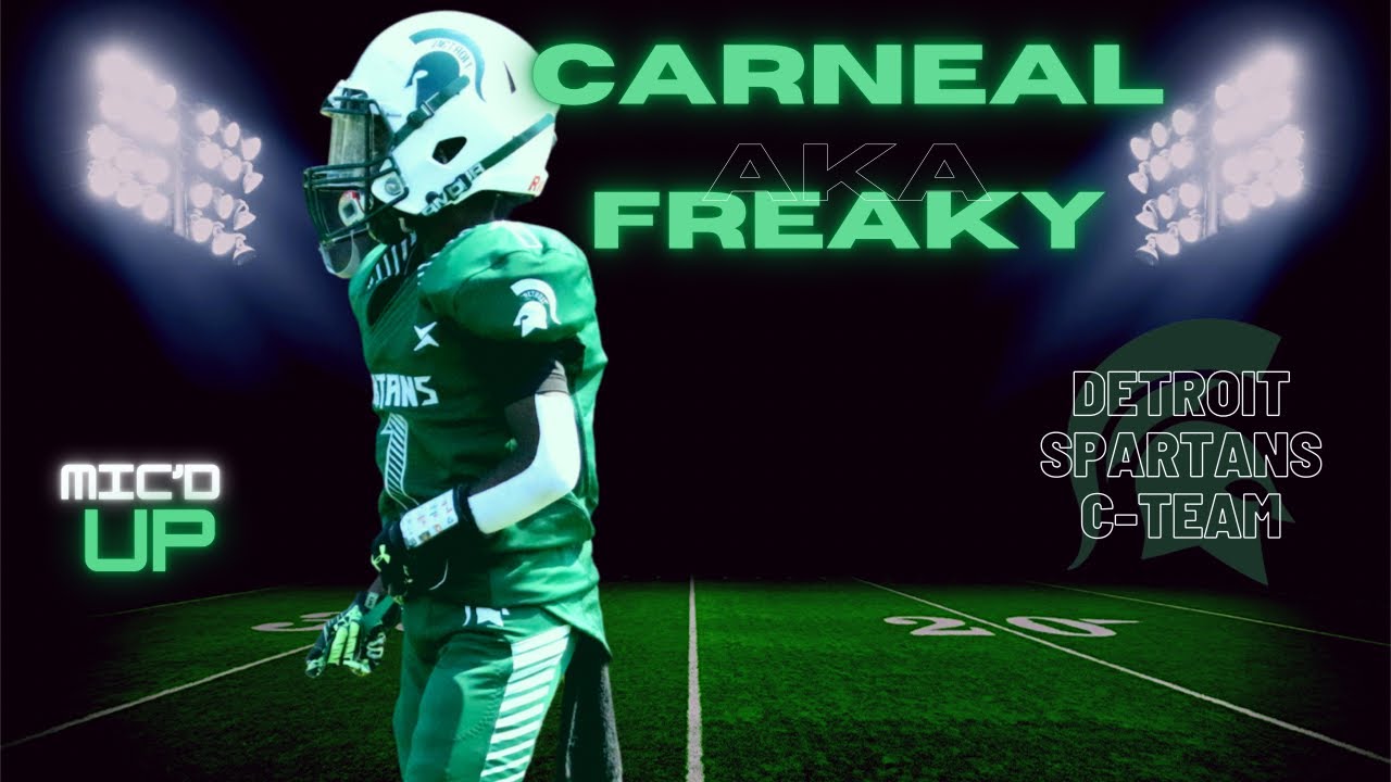 Detroit Spartans C-Team Football: Carneal aka Freaky mic’d up - YouTube