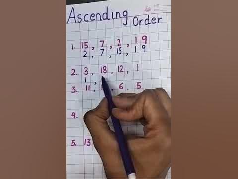 Ascending order#Learn ascending order#ascendingorder#1stgrade maths# ...