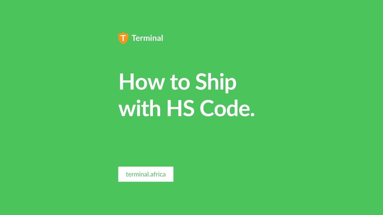 How to Ship Internationally with HS Code - YouTube