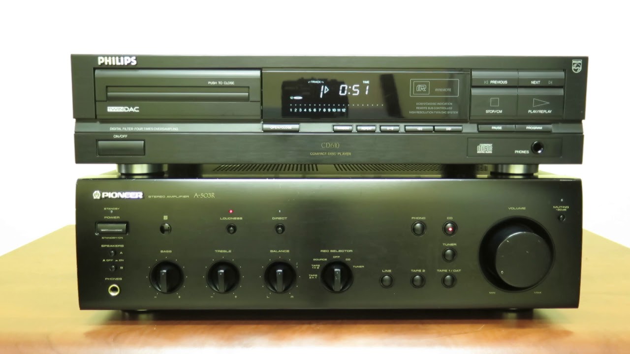 Pioneer A 503R Philips CD 610 part 2 - YouTube