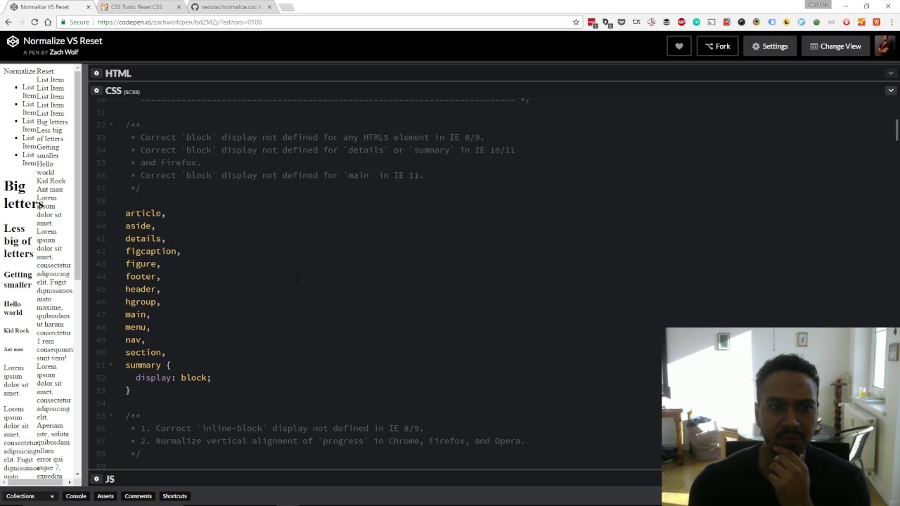 Whats The Difference Between Resetting And Normalizing Css Youtube