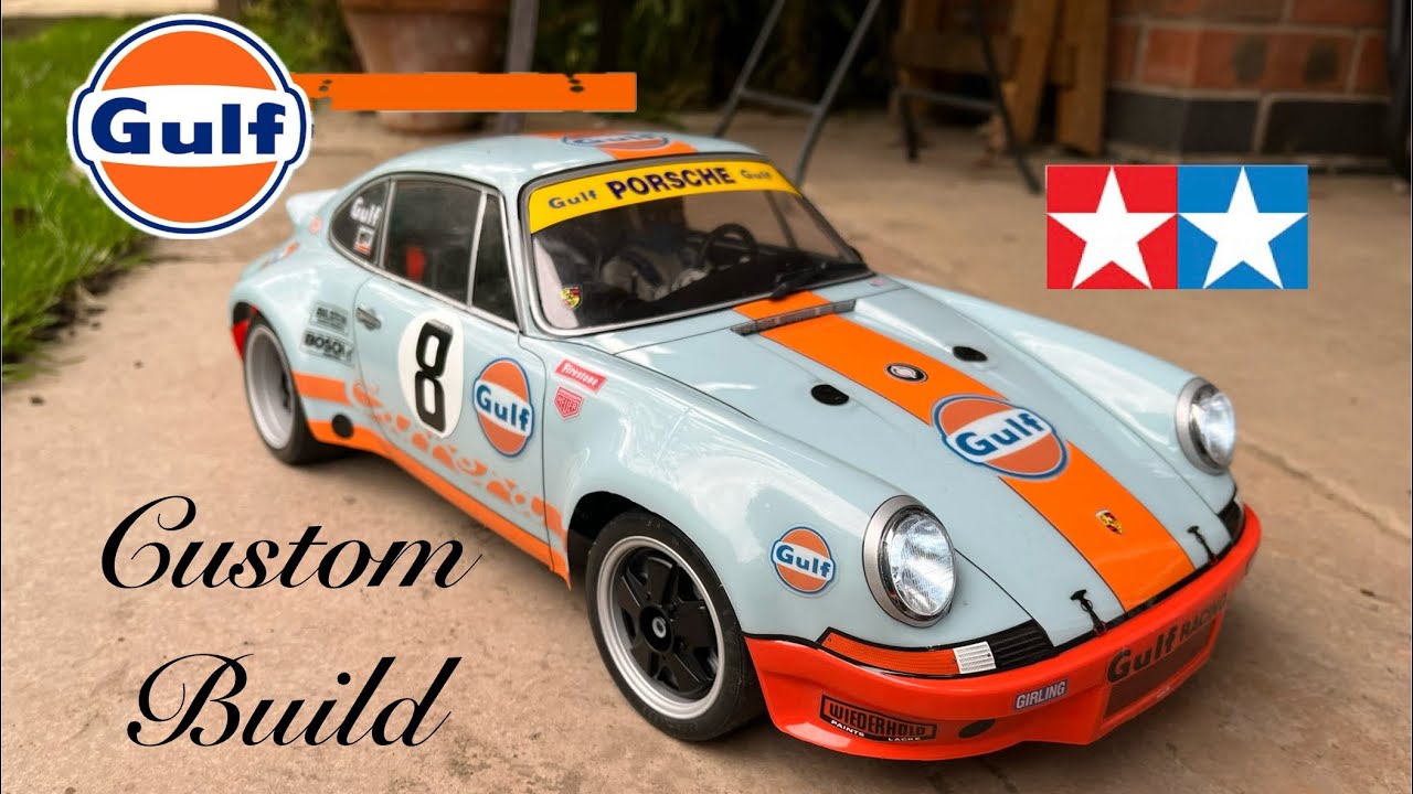 Tamiya TT-02 Custom build RC Porsche 911 RSR Gulf Livery with full Hop ...