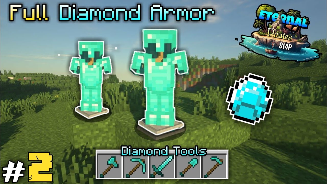 We Made Our Full Diamond Armor and Building A Tower 🗼| Eternal Pirates ...
