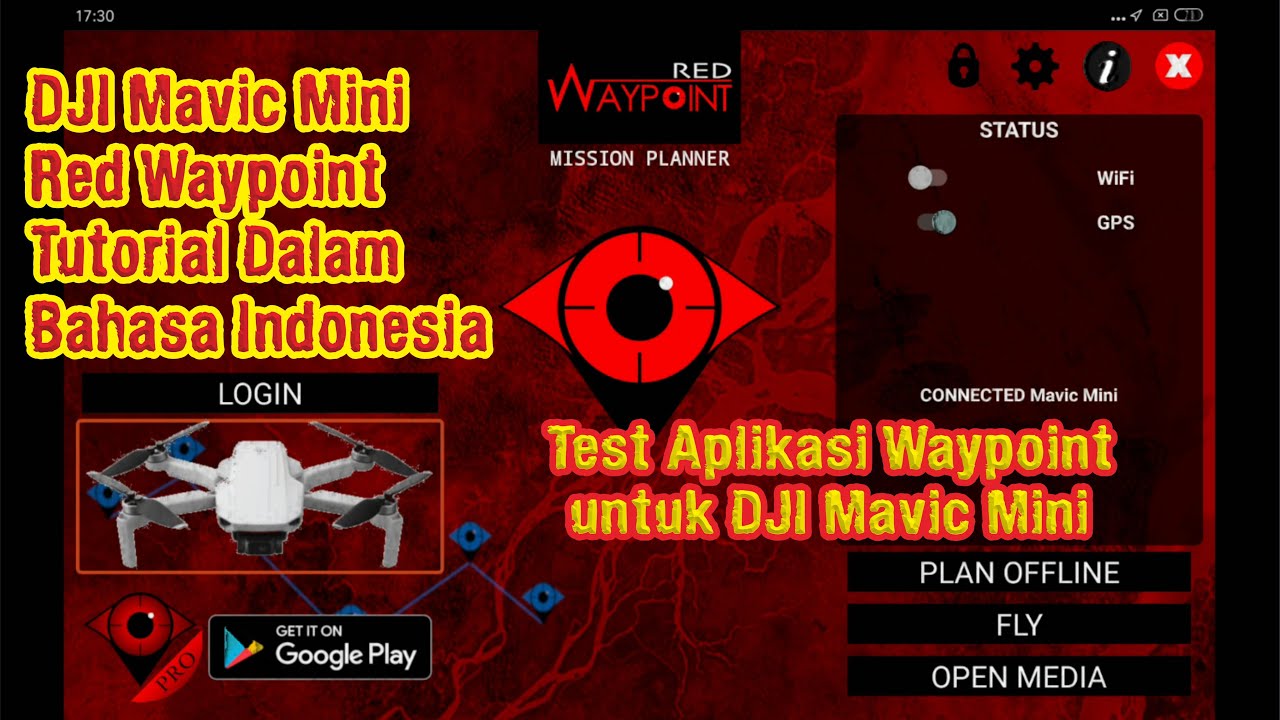 Red Waypoint App For DJI Mavic Mini | Tutorial Menggunakannya dalam ...