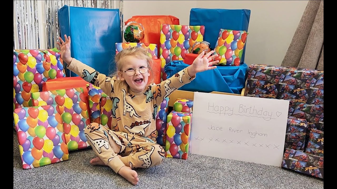 JACE RIVERS 4th BIRTHDAY - OPENING PRESENTS & SPECIAL DAY OUT! - YouTube