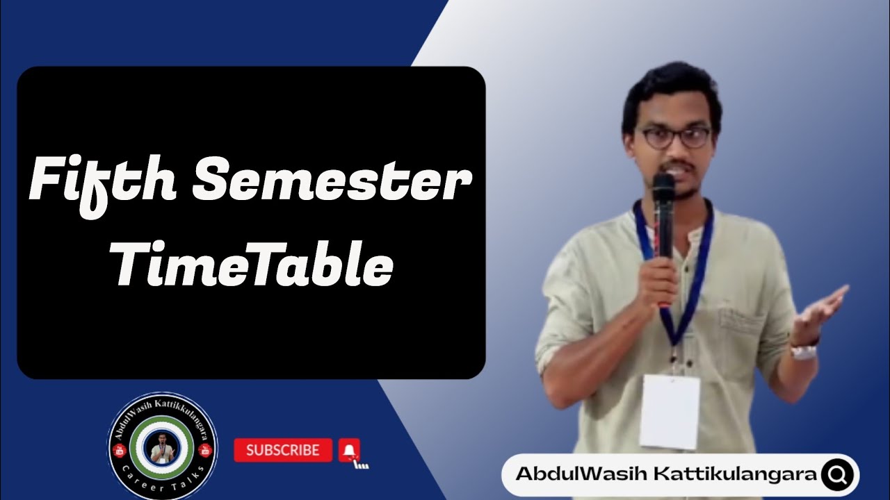 Fifth Sem Time Table Published|Calicut University |B. COm|BBA|SDE - YouTube