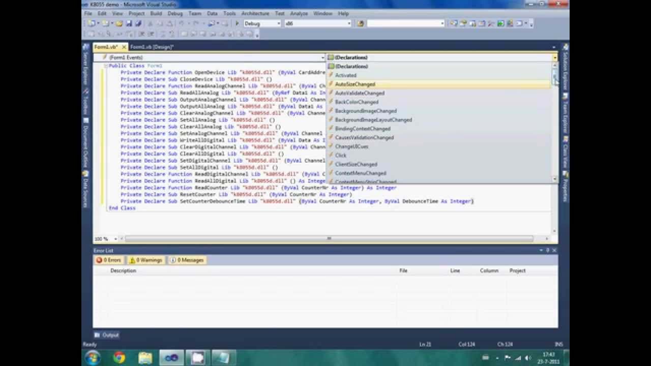 K8055 and VB.NET - YouTube