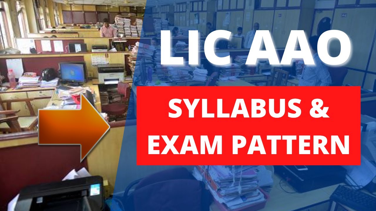 LIC AAO Syllabus Exam Pattern Standard Books - YouTube