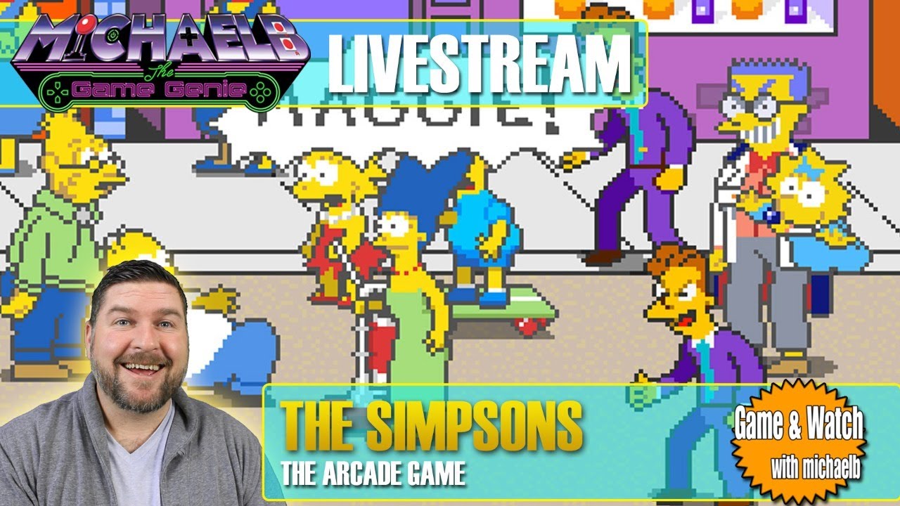 The Simpsons Arcade Game Live Gameplay - YouTube