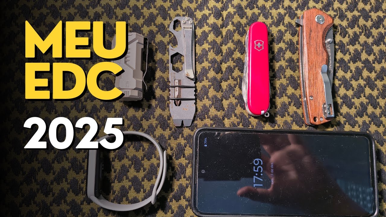 Meu kit EDC 2025. Os equipamentos que mais usei neste ano. # ...