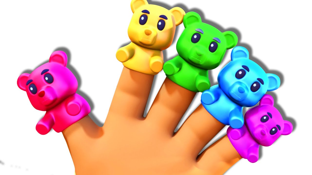 Gummy Bear Finger Family Song | Nursery Rhymes | HooplaKidz Shows ...