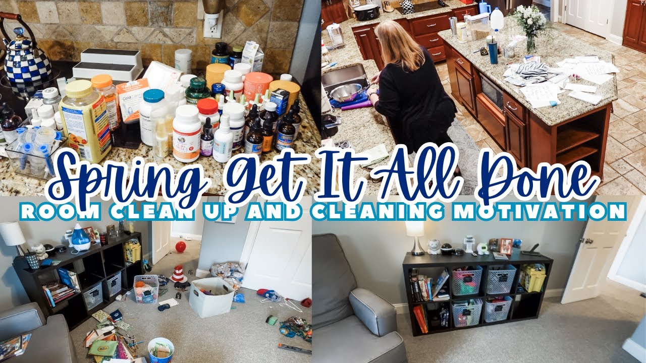 SPRING GET IT ALL DONE DECLUTTER AND CLEAN WITH ME | ROOM CLEANUP | Ana ...